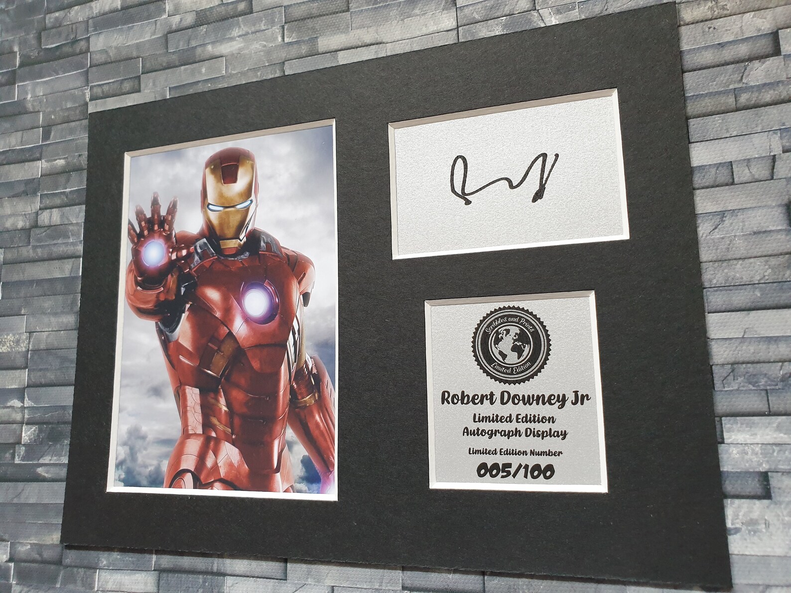 Robert Downey Jr Signed Autograph Display Iron Man the - Etsy Singapore