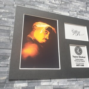 Tupac Shakur 2pac Signed Autograph Display Mounted and Ready to Be ...