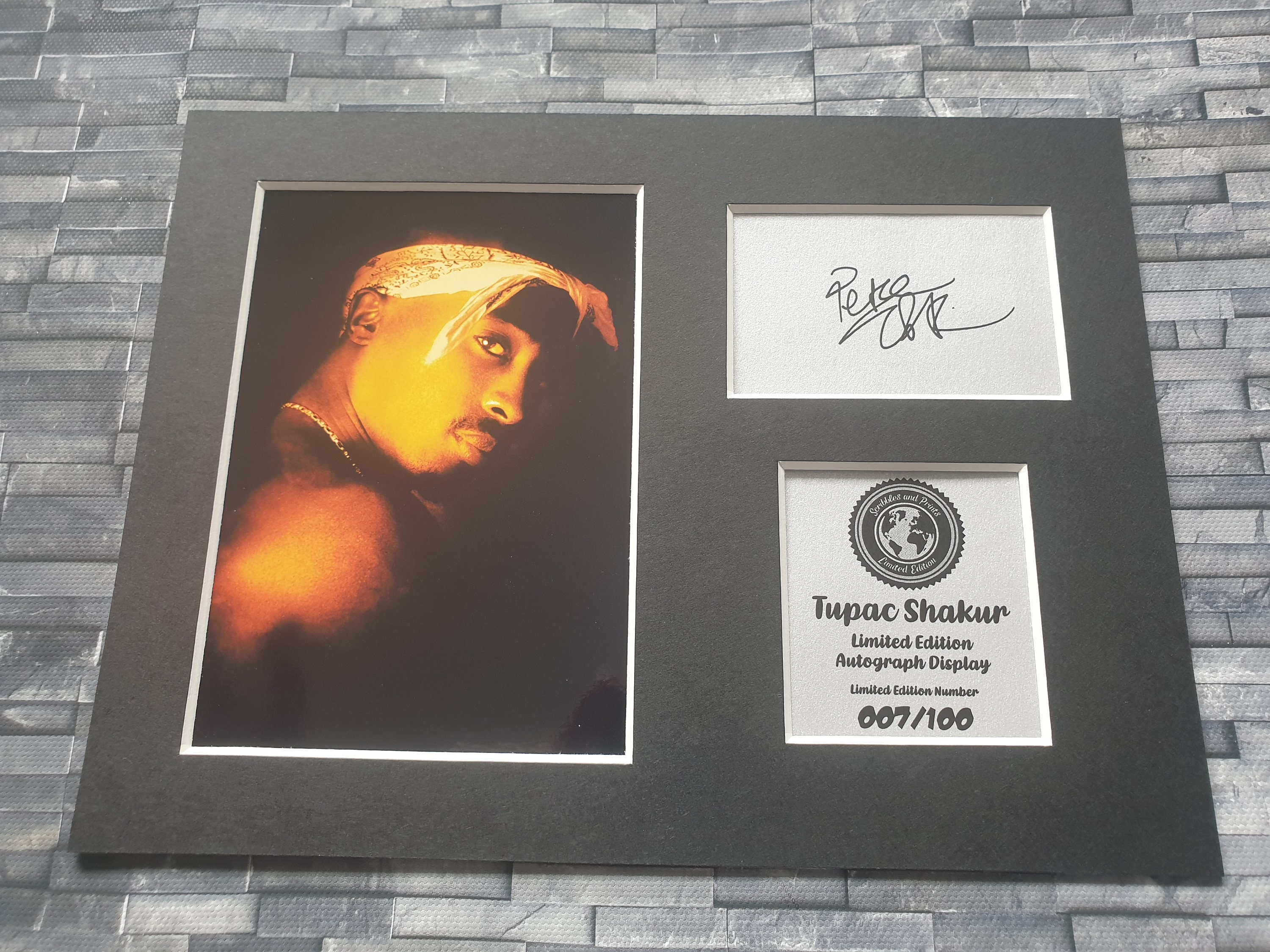 Tupac Shakur 2pac Signed Autograph Display Mounted and - Etsy Australia