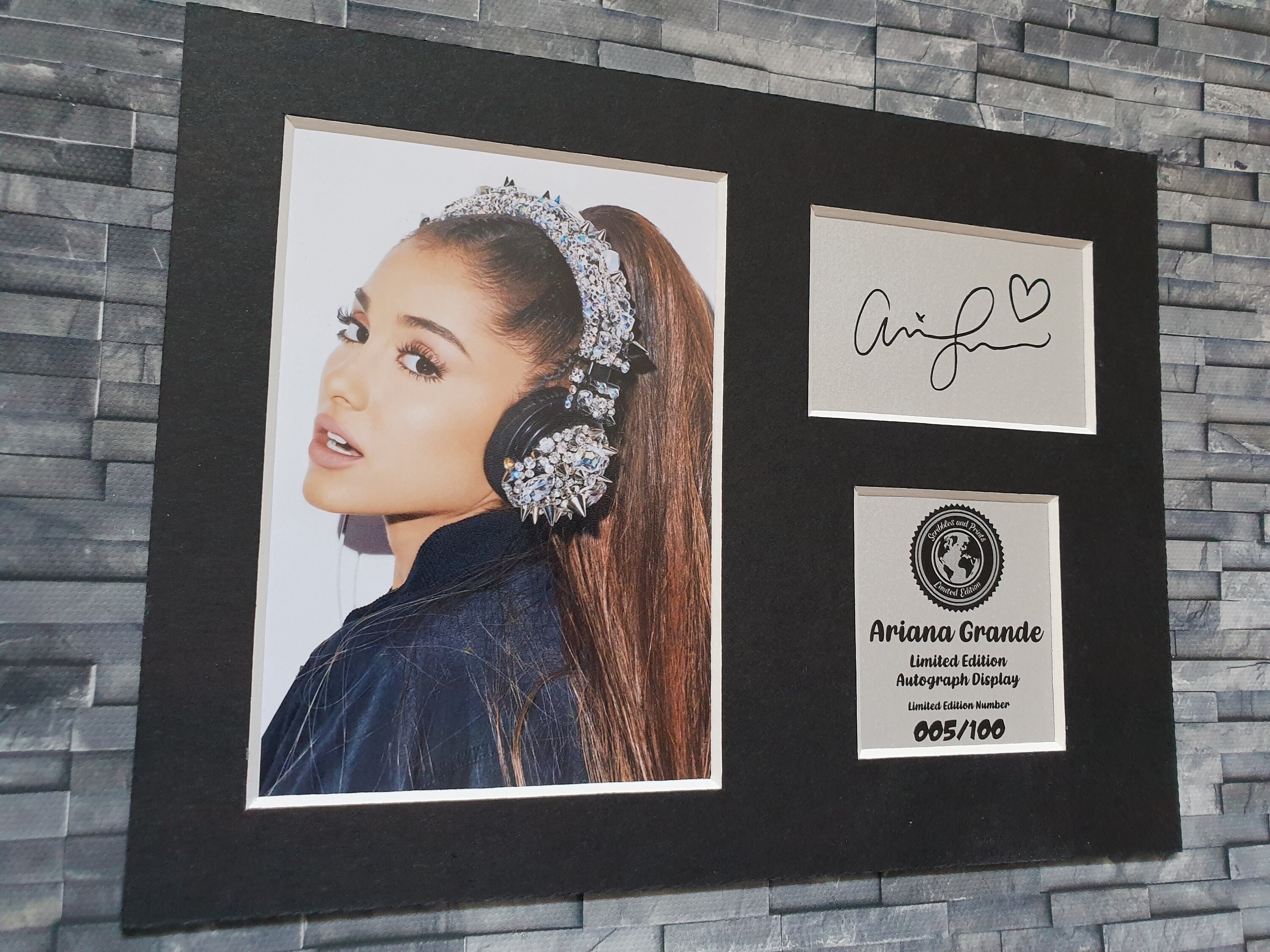 Ariana Grande Signed Autograph Display Fully Mounted and - Etsy UK