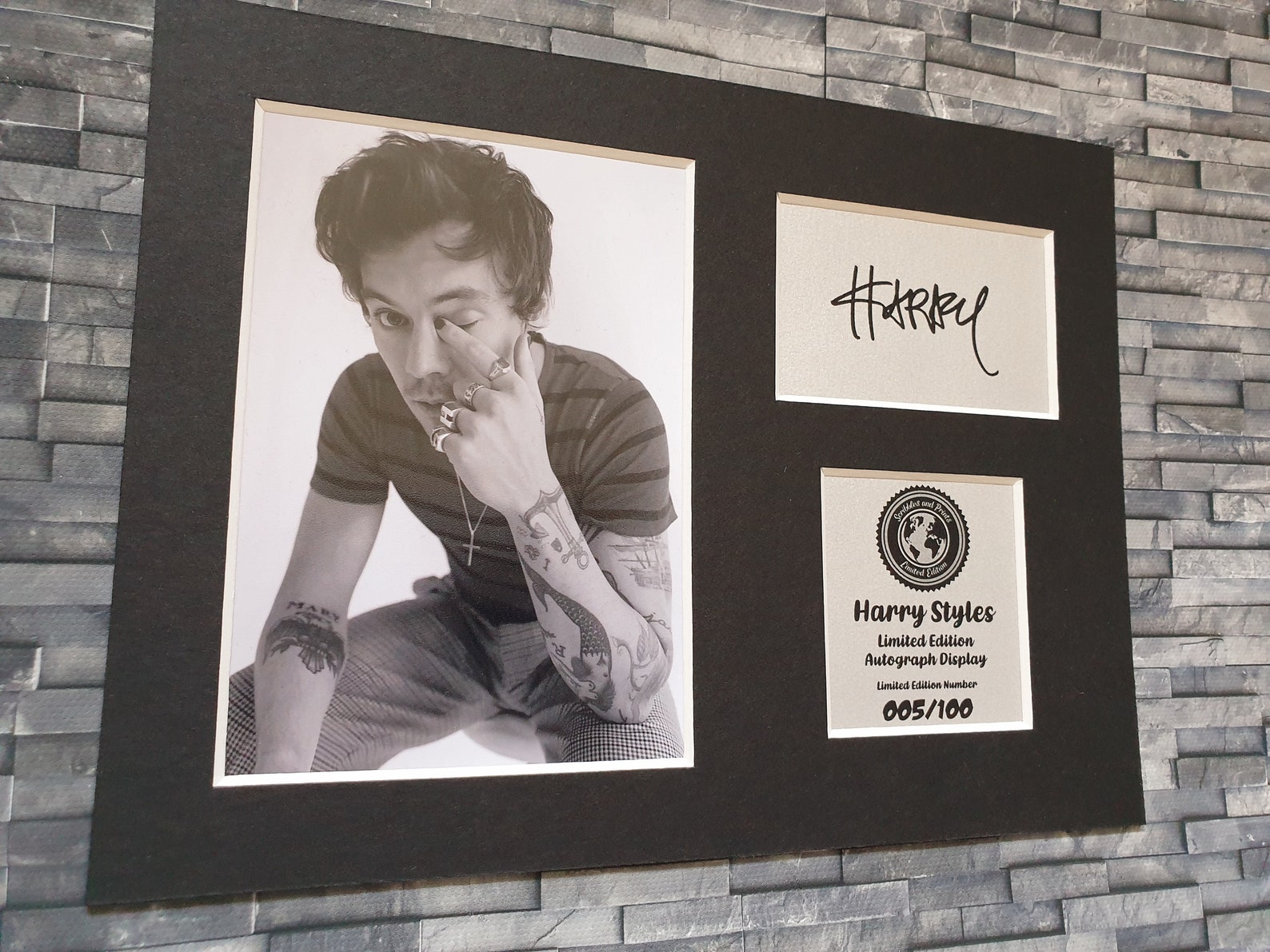 Harry Styles Signed Autograph Display Fully Mounted and - Etsy.de