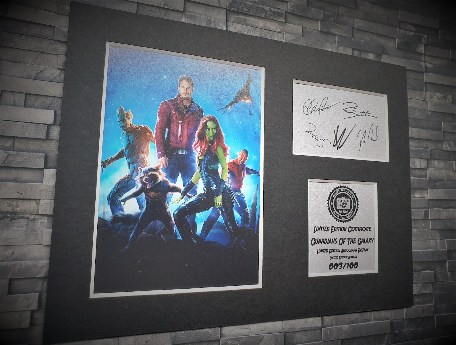 Guardians of the Galaxy Signed Autograph Display Fully - Etsy