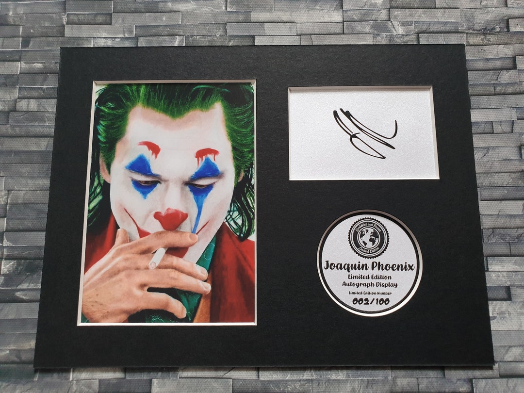 Joaquin Phoenix Signed Autograph Display the Joker 8x6 Inch Limited ...
