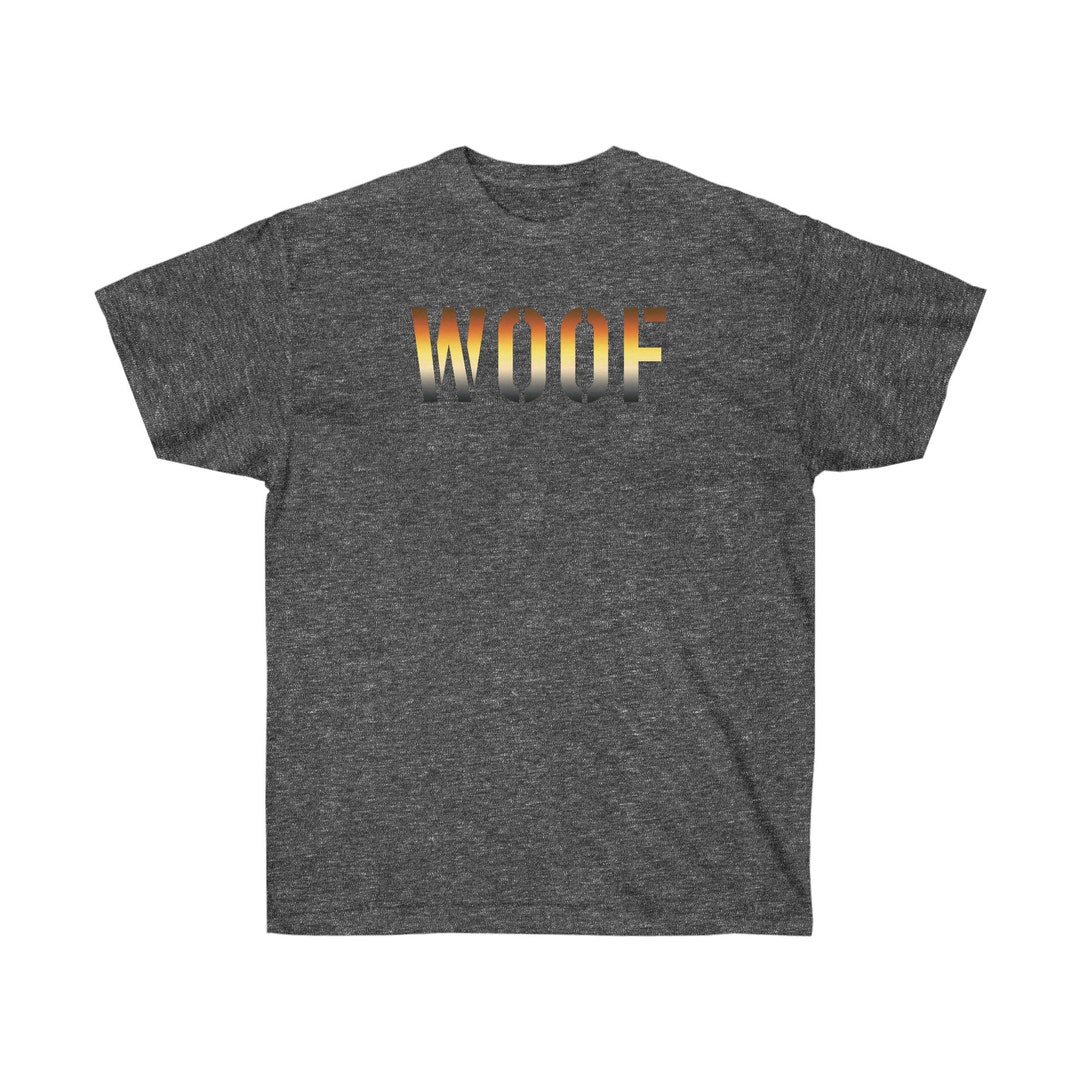 Woof and Grrr WOOF Stencil Design Ultra Cotton Tee. - Etsy