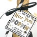 New Years Pop It Champagne Gift Tags, New Year Gifts, Party Gifts, Pop ...