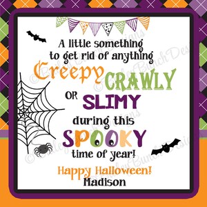 Halloween Soap Gift Tags, Halloween Gifts, Teacher Gifts, Soap Gift ...