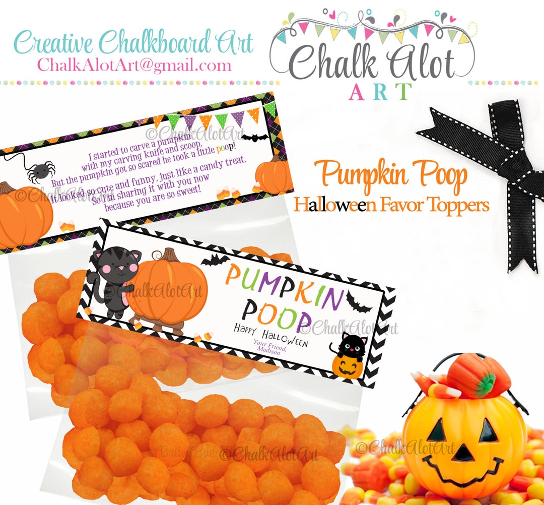 Halloween Pumpkin Poop Favors, Halloween Favors, Halloween Treats ...