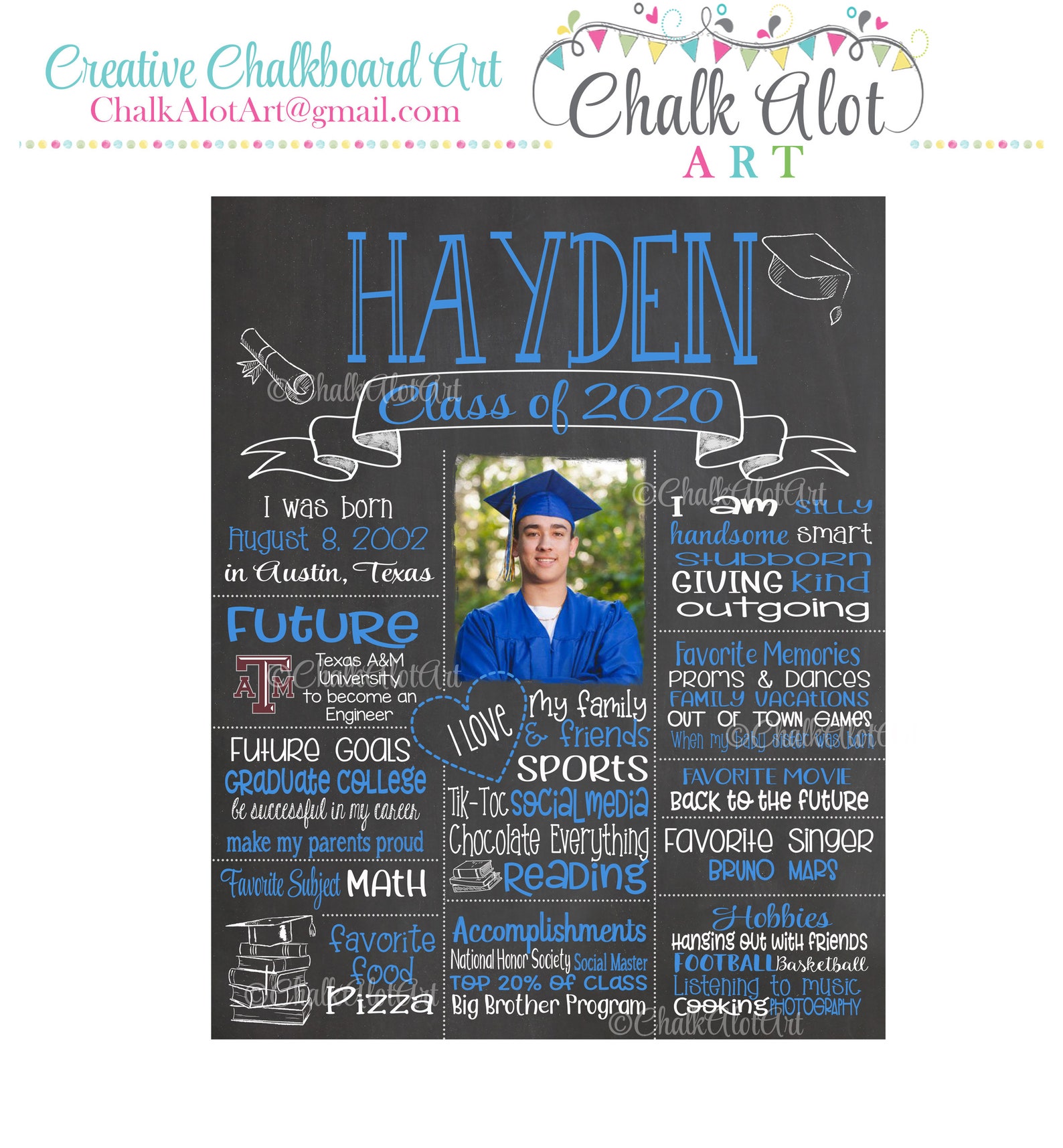 Graduation Sign NEW, Nostalgic PHOTO Class of 2022 Chalkboard, Sign ...