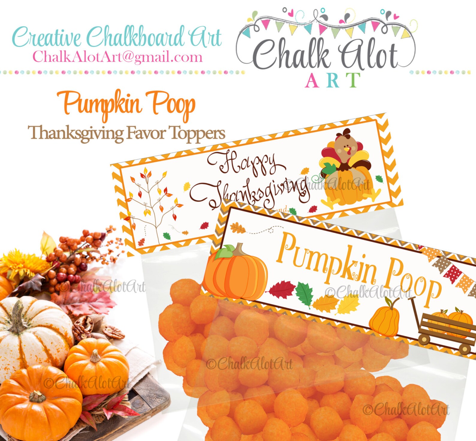 Pumpkin Poo Favor Toppers, Thanksgiving Favors, Thanksgiving Toppers ...