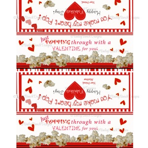 You Make My Heart POP Treat Bag Toppers, Popping Through With a ...