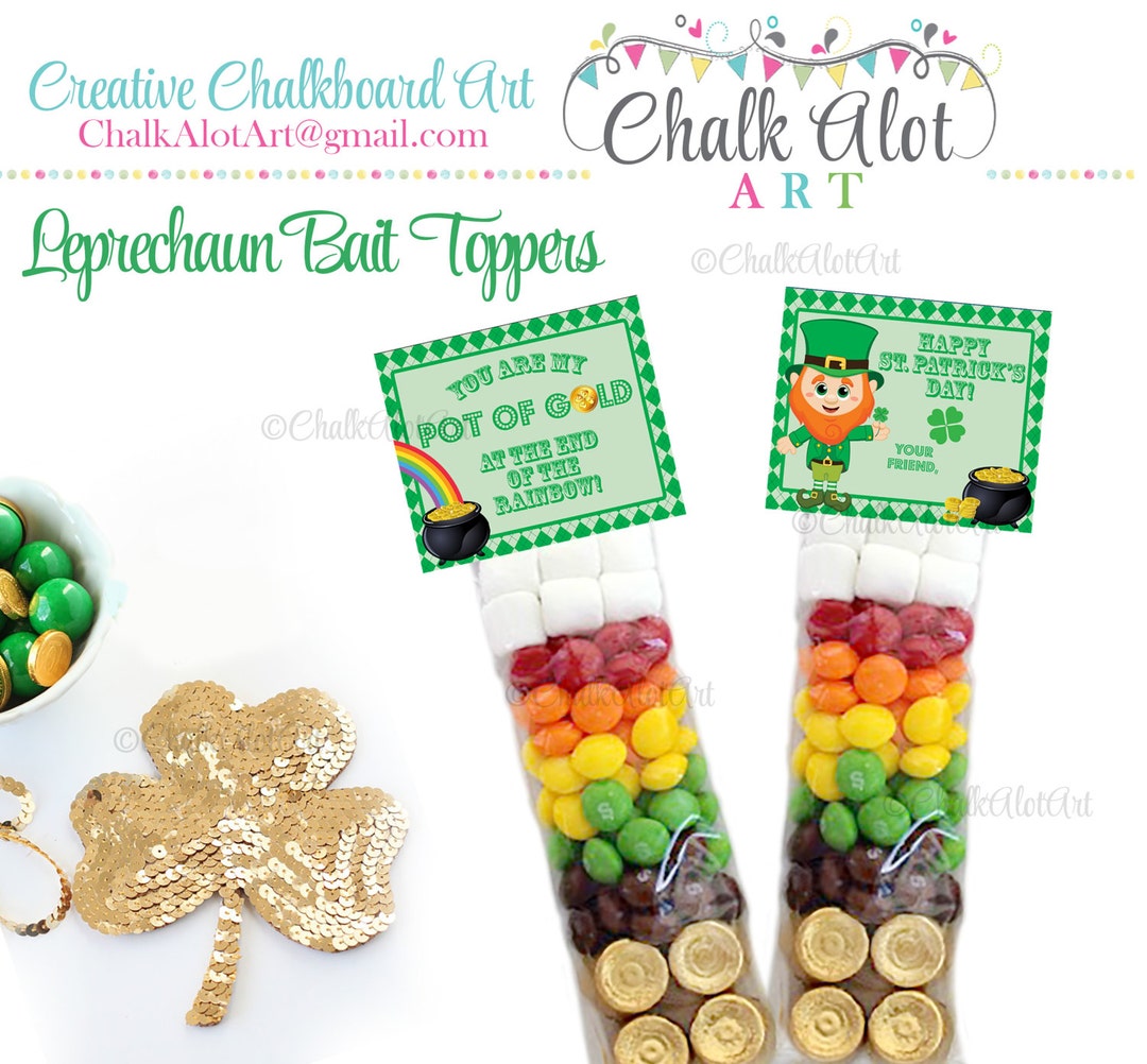 Pot of Gold at the End of the Rainbow St. Patrick's Day Favor Toppers ...