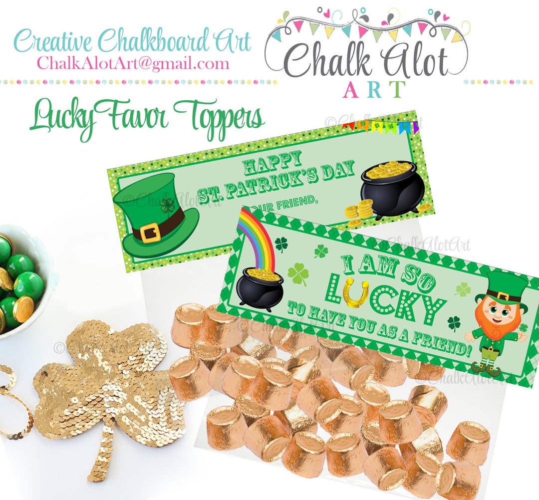 So Lucky to Have You as a Friend St. Patrick's Day Favor Toppers, St ...