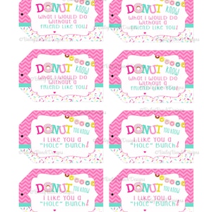 Donut Valentine, Donut You Know I Love You a "hole" Bunch Valentine ...