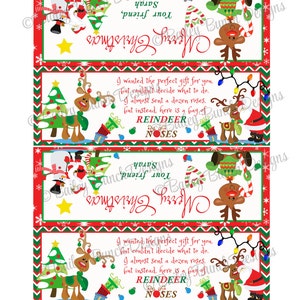 Christmas Reindeer Noses Treat Bag Toppers, Christmas Favors ...