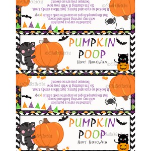 Halloween Pumpkin Poop Favors, Halloween Favors, Halloween Treats ...