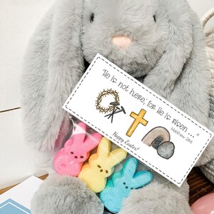 He is Risen Tell Your Peeps Easter Treat Bag Toppers Jesus - Etsy
