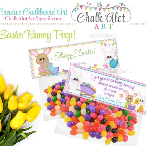 Editable Easter Treat Bag Toppers Bunny Bait Printable Tags - Etsy