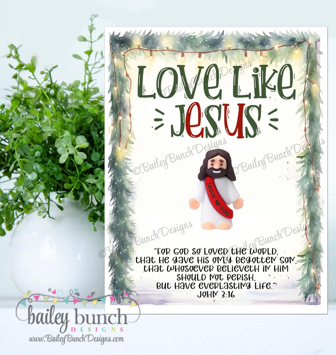 Little Jesus Gift Pocket Cards: Scripture Faith Printable Christmas ...