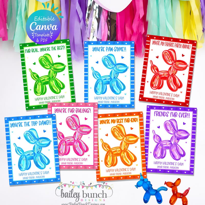 Classroom Dog Valentine - Etsy