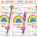 Rainbow Valentines Gift Tags Colorful Valentine's Tags Teacher Pencil ...