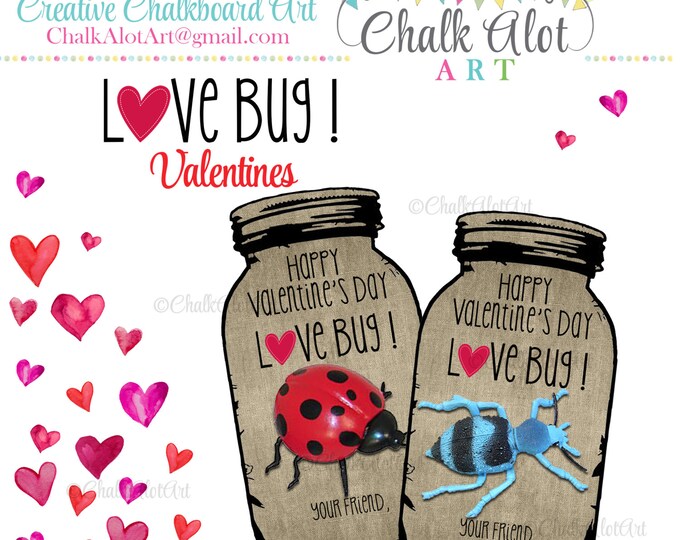Love Bug Valentines Love Bug Valentine Favors - Etsy