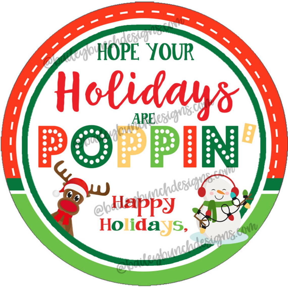 Holiday Pop It Fidget Gift Tags Holiday Gifts Pop-it Gift - Etsy