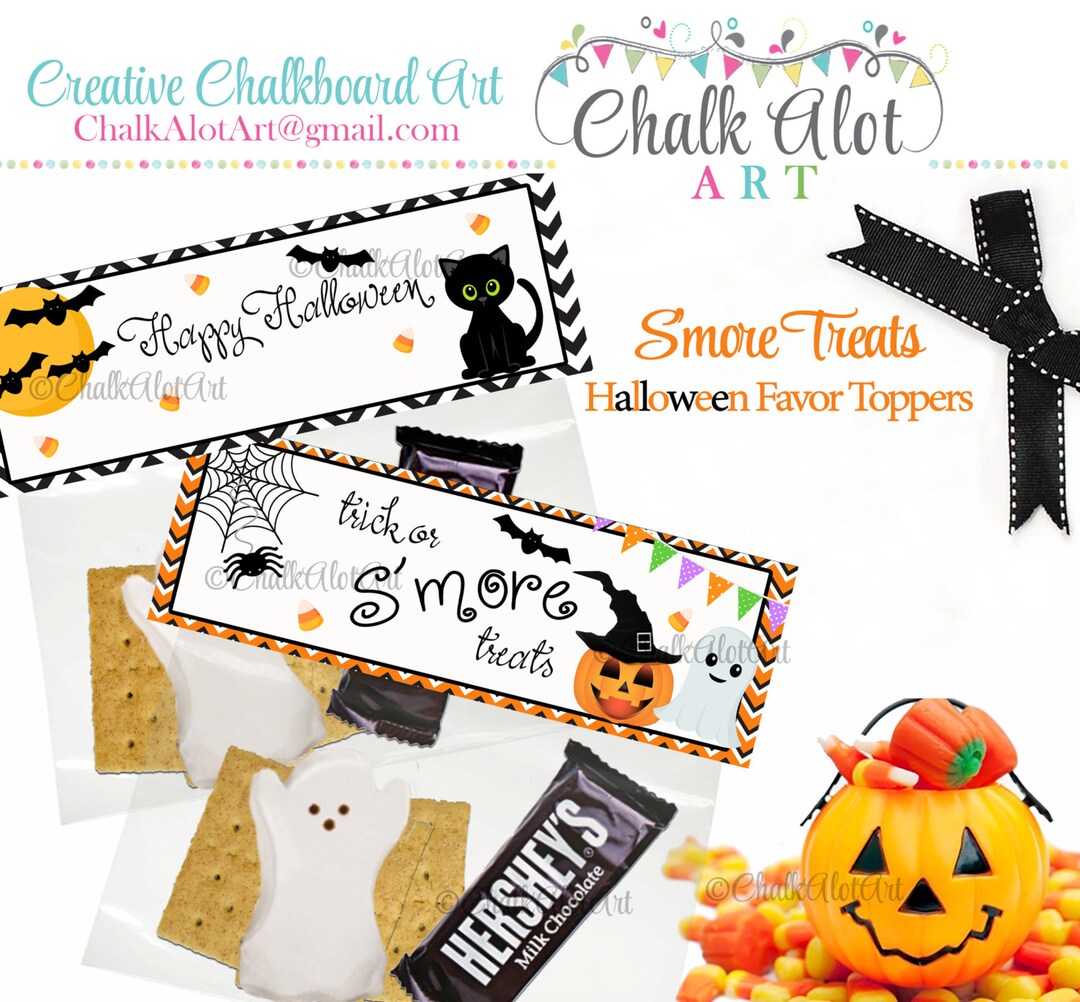 Halloween Smores Favors, Halloween Favors, Halloween S'more Treats ...
