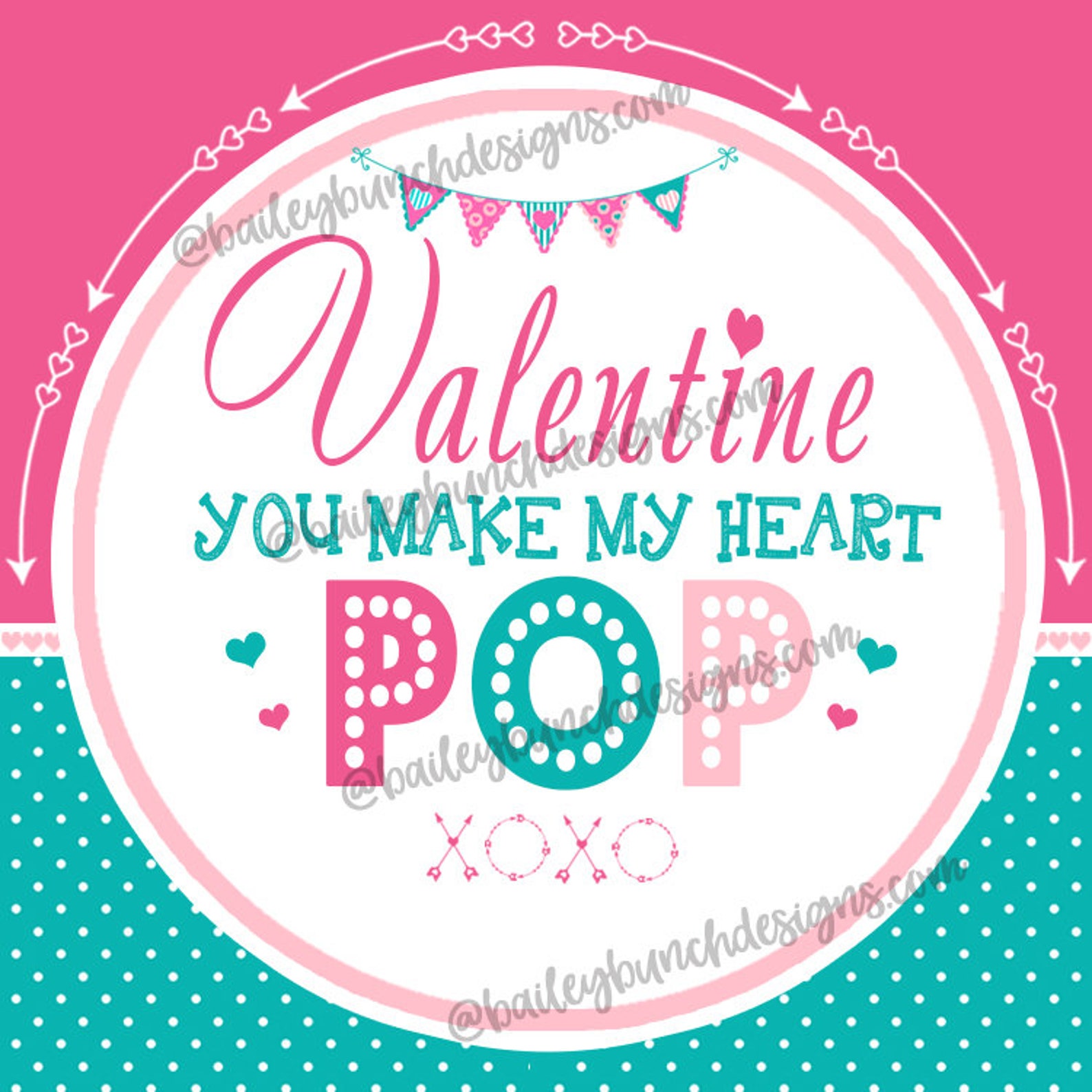 Valentine Pop It Tags, Valentine's Day Gifts, Pop It, Teacher Gifts ...