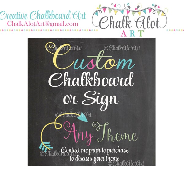 Birthday Chalkboard - Etsy