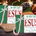 Christmas Jesus Candy Cane Gift Card Printable, Jesus is the Reason for ...