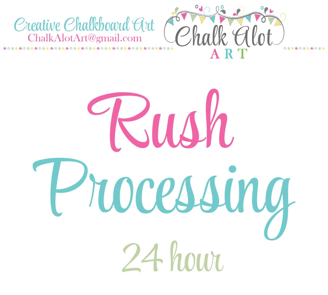 Rush 24 Hour Processing Add On - Etsy