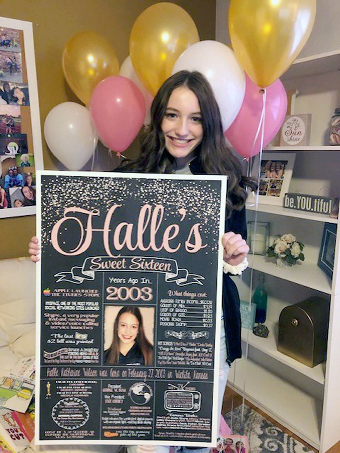 Birthday Sign Sweet 18 Birthday Nostalgic PHOTO 18th | Etsy