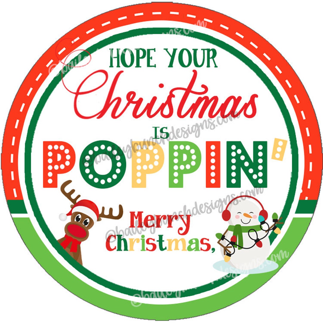 Christmas Pop It Fidget Gift Tags, Christmas Gifts, Teacher Gifts, Pop ...