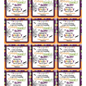 Editable Halloween Spooky Soap Gift Tags, Trick or Treat Favors ...