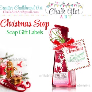 Soap Gift Tags, Christmas Gifts, Teacher Gifts, Soap Gift Labels ...