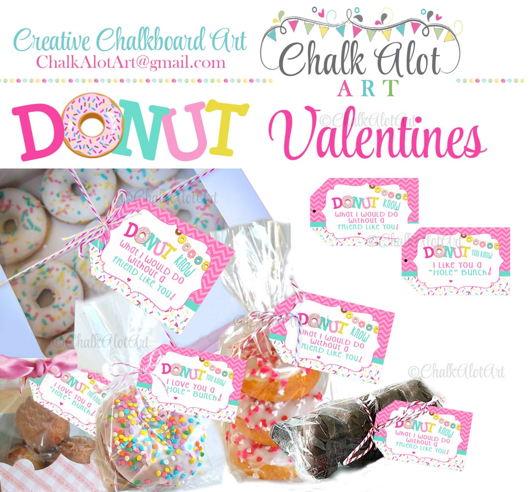 Donut Valentine, Donut You Know I Love You a "hole" Bunch Valentine ...