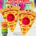 Pizza Play Dough Valentine Printable, Non-candy Valentine, Printable ...