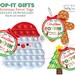 Christmas Pop It Fidget Gift Tags, Christmas Gifts, Teacher Gifts, Pop ...