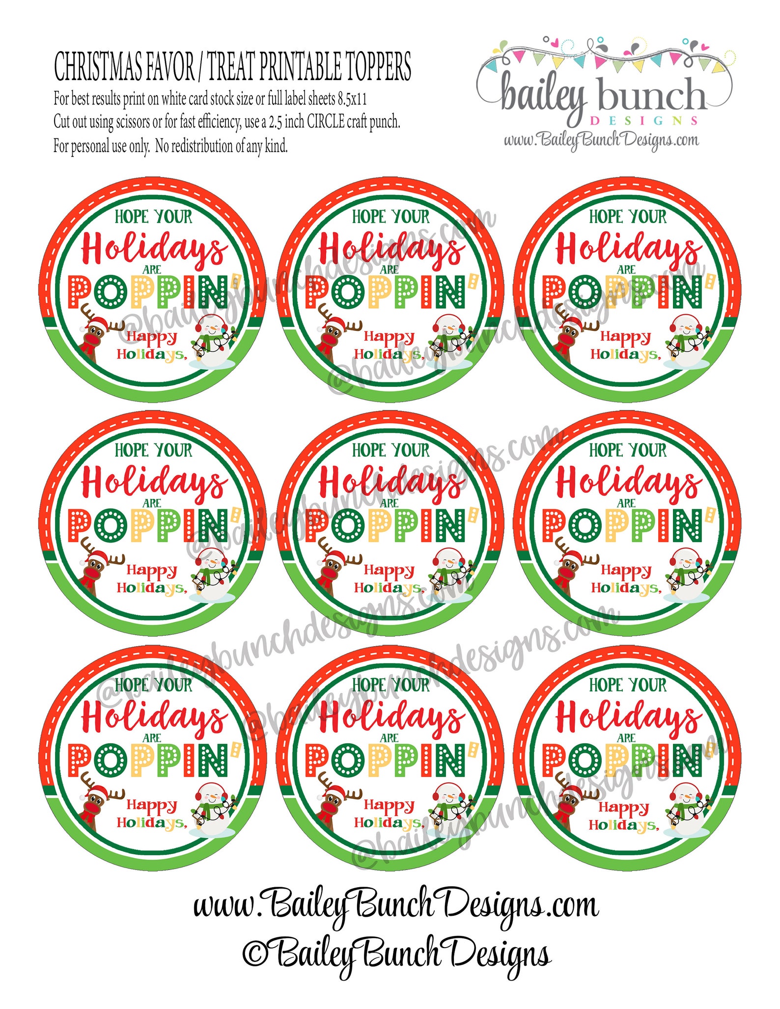 Holiday Pop It Fidget Gift Tags Holiday Gifts Pop-it Gift - Etsy
