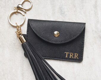 Monogram key ring | Etsy