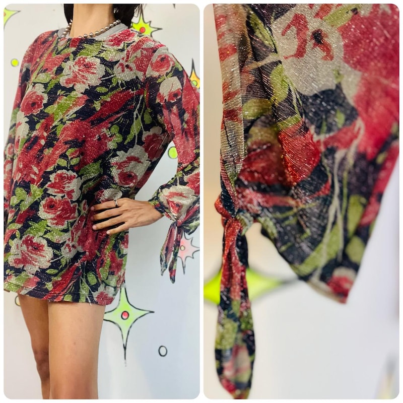 Shimmer Disco Blouse - Etsy