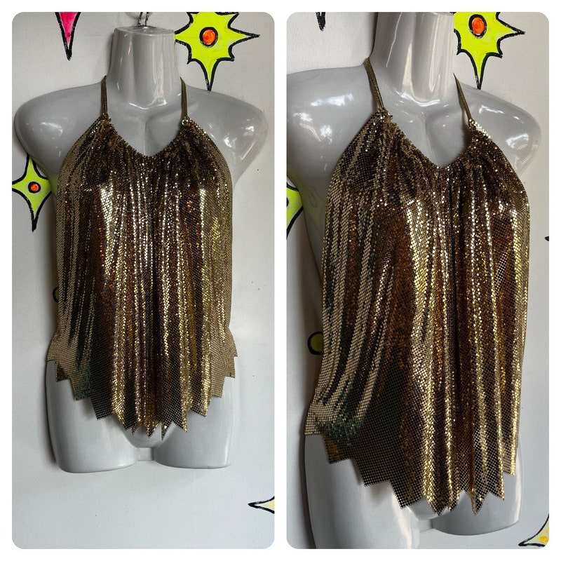 Disco Halter Top 80s - Etsy