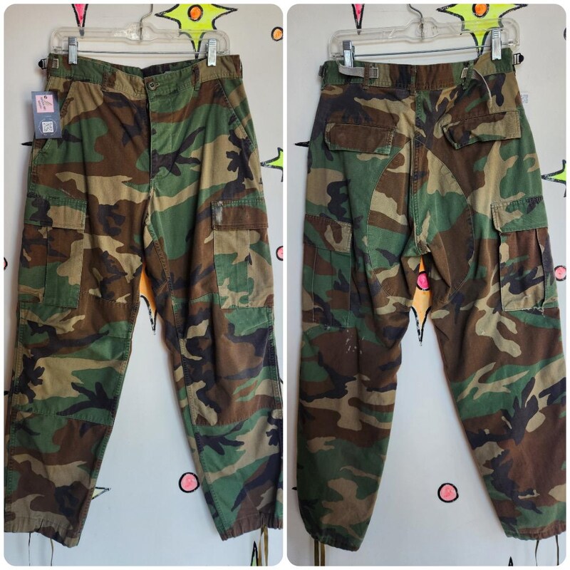 Vintage Y2k Camouflage Pants - Etsy