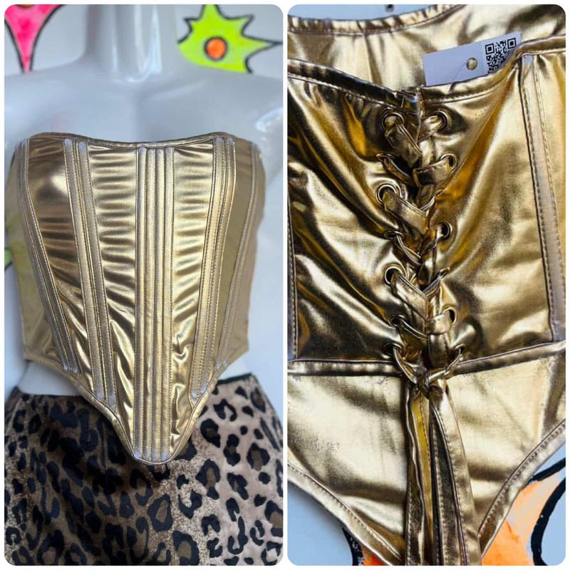 Gold Bustier Goddess - Etsy