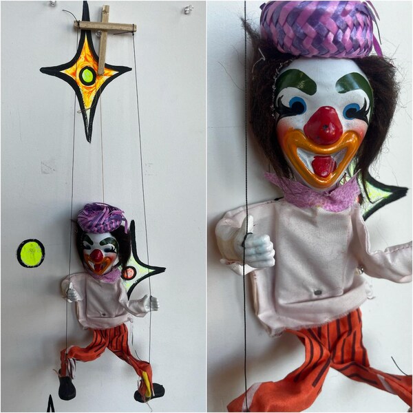 Clown Hand Puppet - Etsy