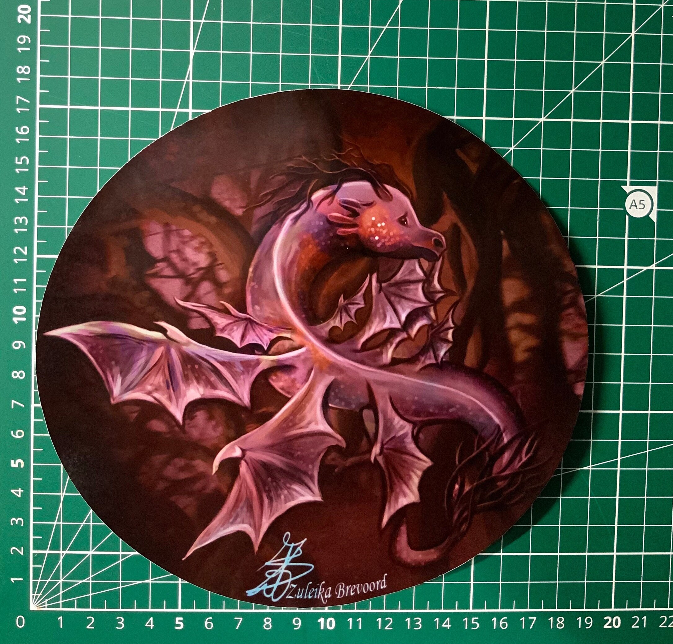 Grote Handgemaakte Bescherm Draken Sticker - Etsy