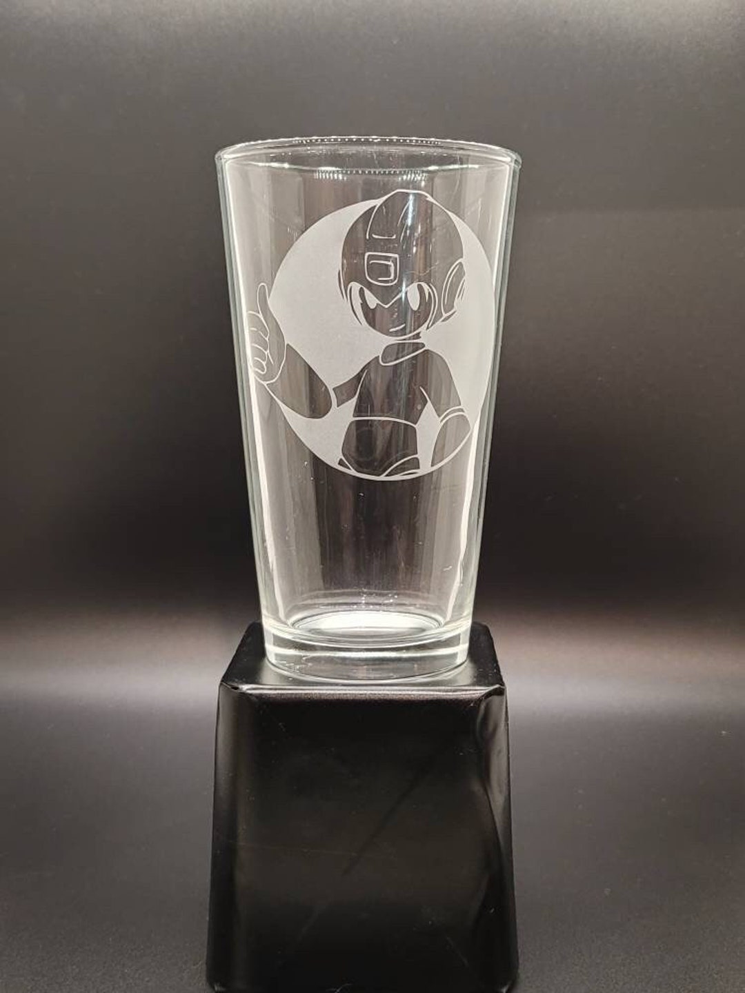 Mega Man X Fallout Vault Boy Inspired Etched Glass - Etsy