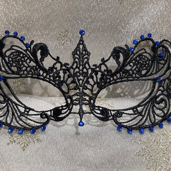 Blue Masquerade Mask - Etsy