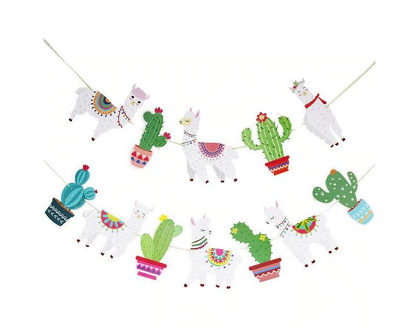 Llama Birthday Party Decoration DIY Home Birthday Complete 27 | Etsy