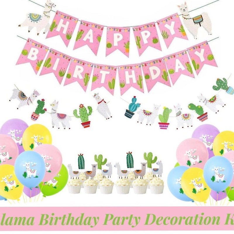 Llama Banner - Etsy